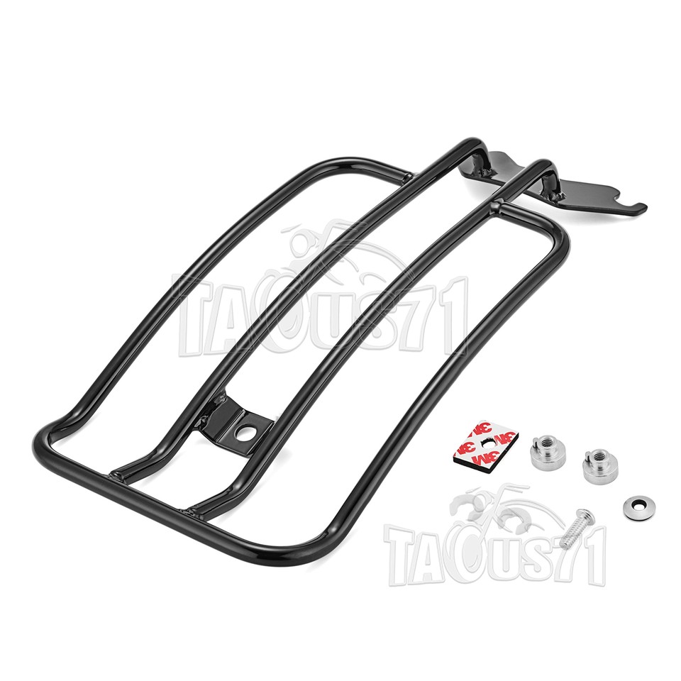 Black Softail Solo Luggage Rack For 2018+Breakout FXBR FXBRS Fat Boy ...