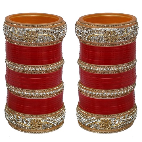 Red Color Designer Chura Bridal Dulhan Punjabi Choora Fashion Jewellry ...