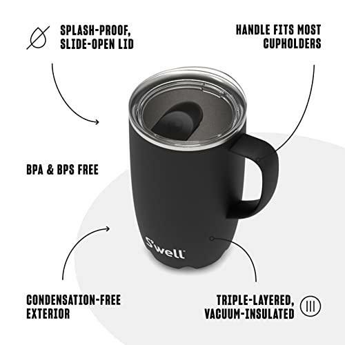 - S’well Stainless Steel Travel Mug with Handle - 16oz - Onyx for sale ...