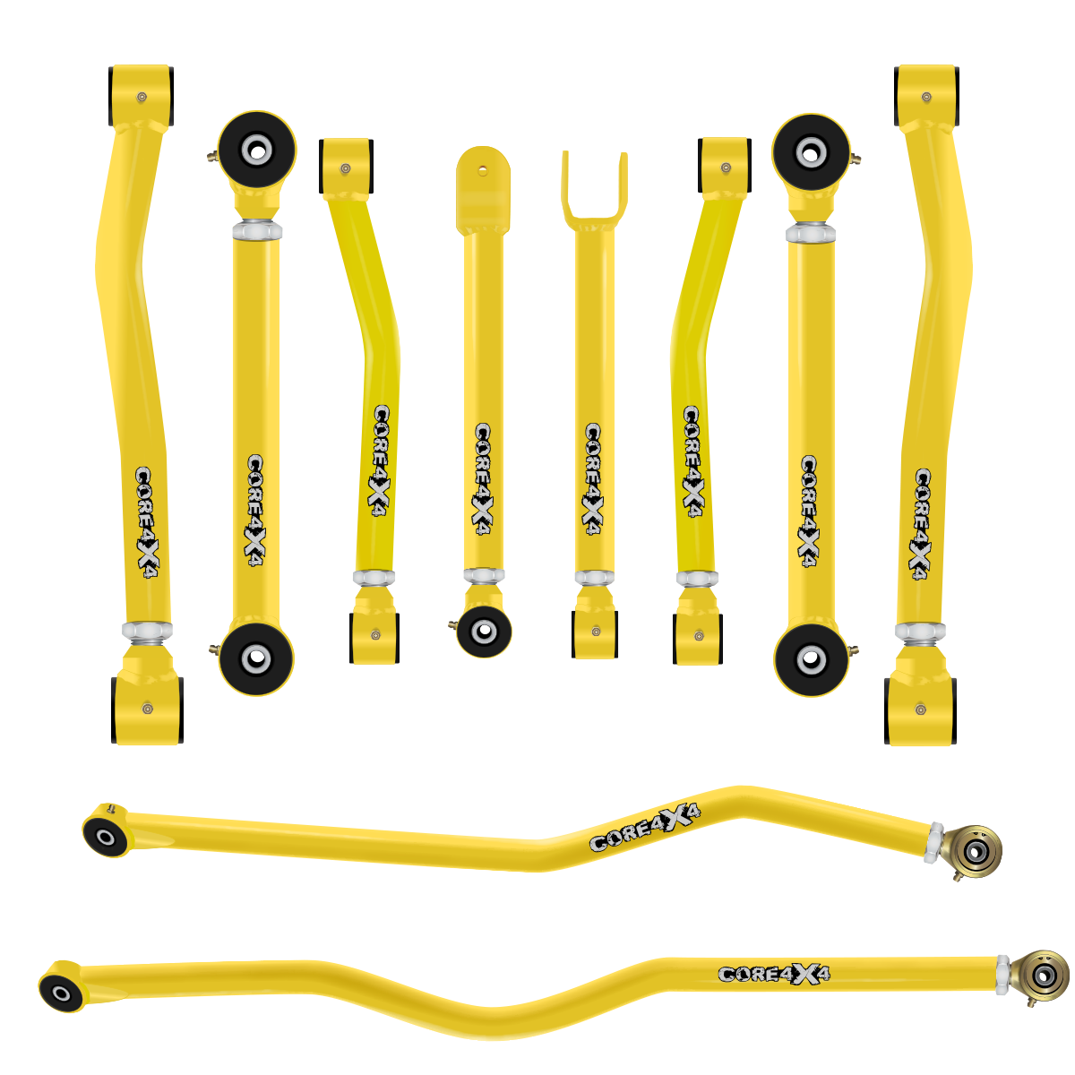 CORE 4X4 10pc Control Arm -Track Bar Kit- Fits Jeep Wrangler JK/JKU ...