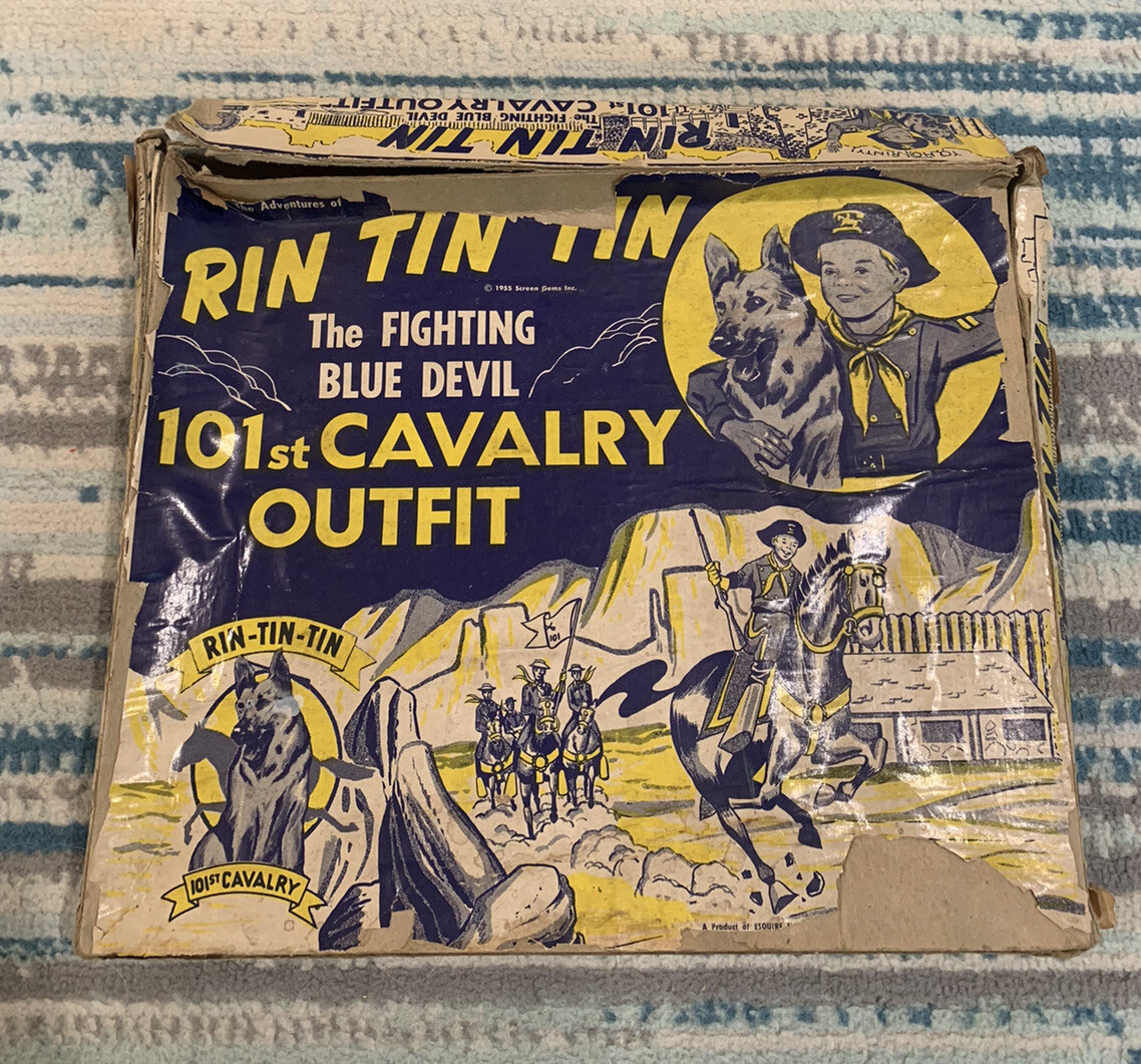 VTG RIN TIN TIN FIGHTING BLUE DEVIL 101st CAVALRY OUTFIT HOLSTER ...