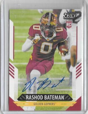 RASHOD BATEMAN 2021 SCORE ROOKIE AUTOGRAPH AUTO -RAVENS!! | eBay