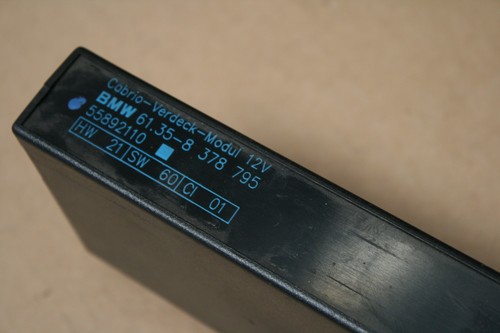 BMW E36 M3 318 323 325 328 Convertible Cabrio Folding Top Control ...