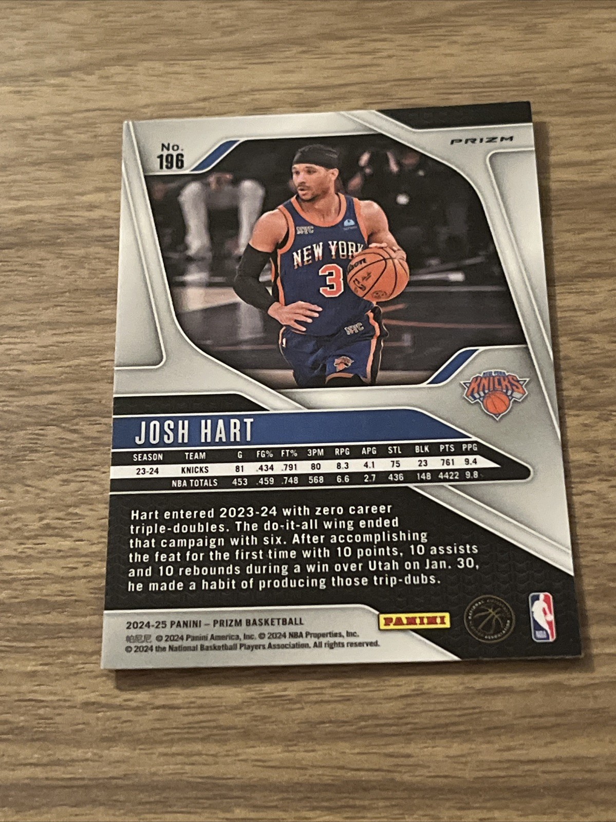 2024-25 Panini Prizm - Josh Hart #196 Pink Ice Prizm for sale online | eBay