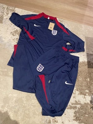 Nike England Tracksuit - England Navy Blue football Dri Fit Small - New ...