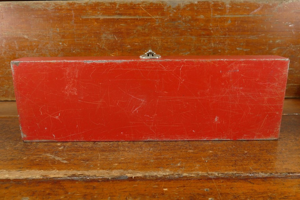 Vintage 1960s/1970s Coast To Coast Hardware Stores Red Metal Toolbox w ...