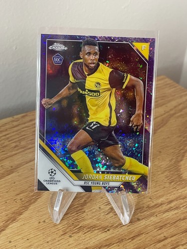Jordan Siebatcheu Pefok /250 PURPLE MINI DIAMOND REFRACTOR 2021-22 ...