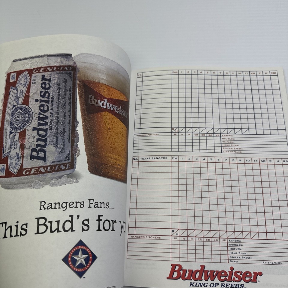 Texas Rangers 1998 Souvenir Program Rangers vs. Devil Rays July 17-19 ...