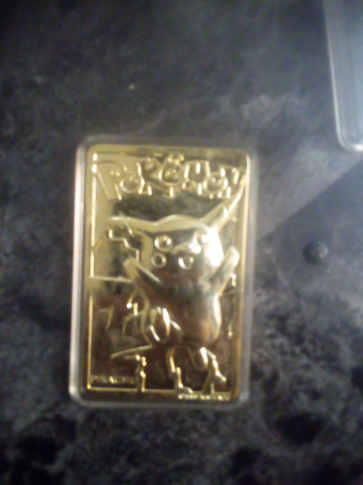 1999 Nintendo Pokémon Pikachu Gold Plated Bar Card (4.2) | eBay