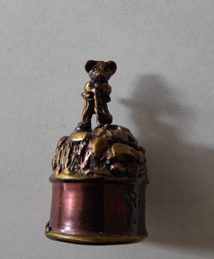 Vintage Handcrafted VTG Daniel Riccio 1984 Bronze Bears Bell | eBay