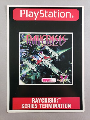 RayCrisis - Toys R Us Retail Display Card - PlayStation 1 PS1 VidPro ...