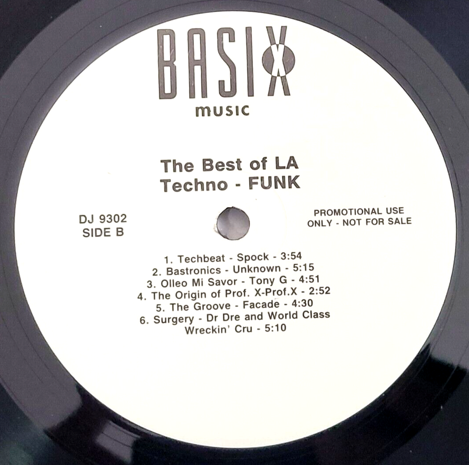 VARIOUS - THE BEST OF LA TECHNO - FUNK - HIP HOP SINGLE / *PROMO* | eBay