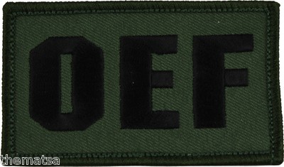OEF OPERATION IRAQI FREEDOM OD GREEN 2 X 3 EMBROIDERED PATCH WITH HOOK ...