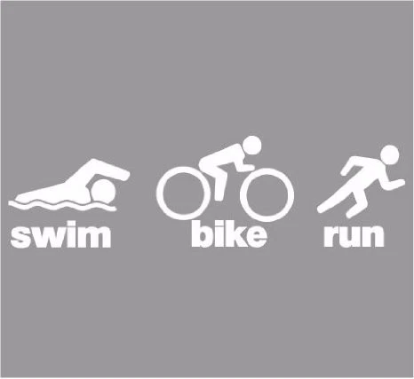 Triathlon Logo Swim Bike Run