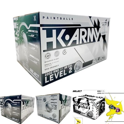 NEW HK ARMY SELECT 2,000 PAINTBALLS - LEVEL 2 YELLOW FILL | eBay
