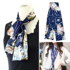 Fashion Satin Long Narrow Scarf | eBay