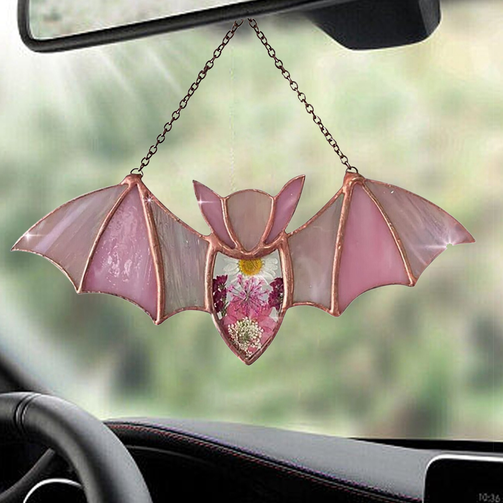 Halloween Decoration Props Colorful Bat Window Suncatcher Hanging ...