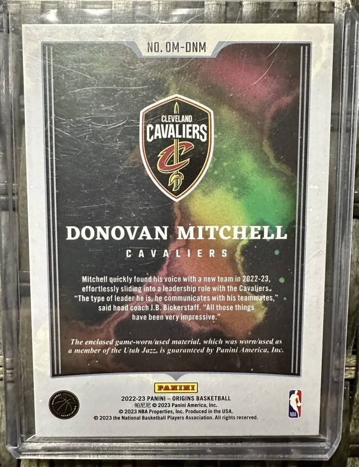 Donovan Mitchell /49 2022-23 Origins NBA Cleveland Cavaliers Relic ...