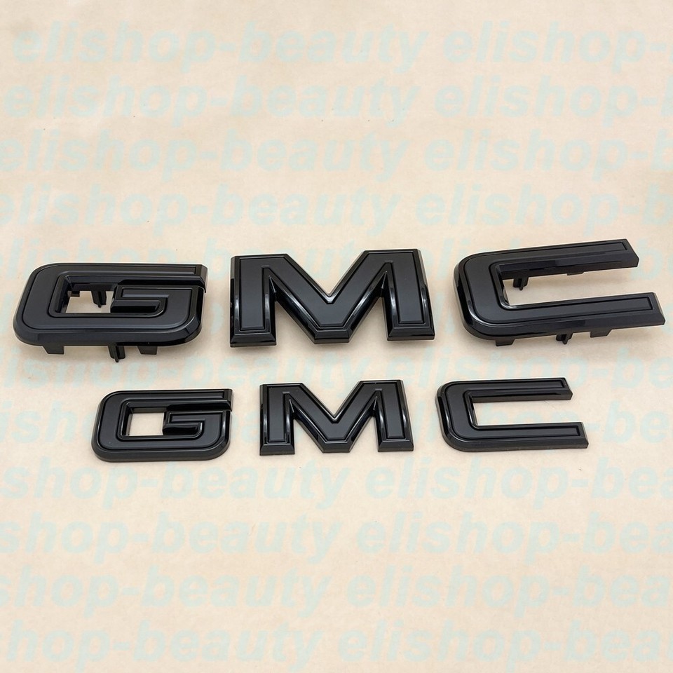 2020+ GMC Acadia 2022+ Terrain 2pcs Set Front Rear Gloss Matte Black ...