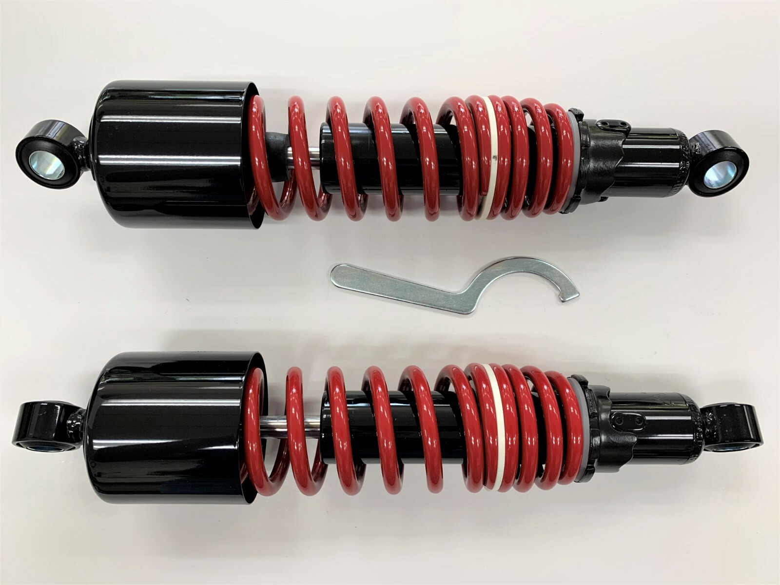 Yamaha VMX1200 VMAX 12.75" Black Red Dual Spring Shocks | eBay
