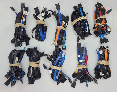 Lot of 100 Mixed Computer HDD SSD SATA Cables | Various Lengths and ...