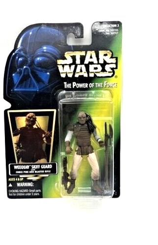 STAR WARS POWER OF THE FORCE WEEQUAY SKIFF GUARD/FORCE PIKE BLASTER ...