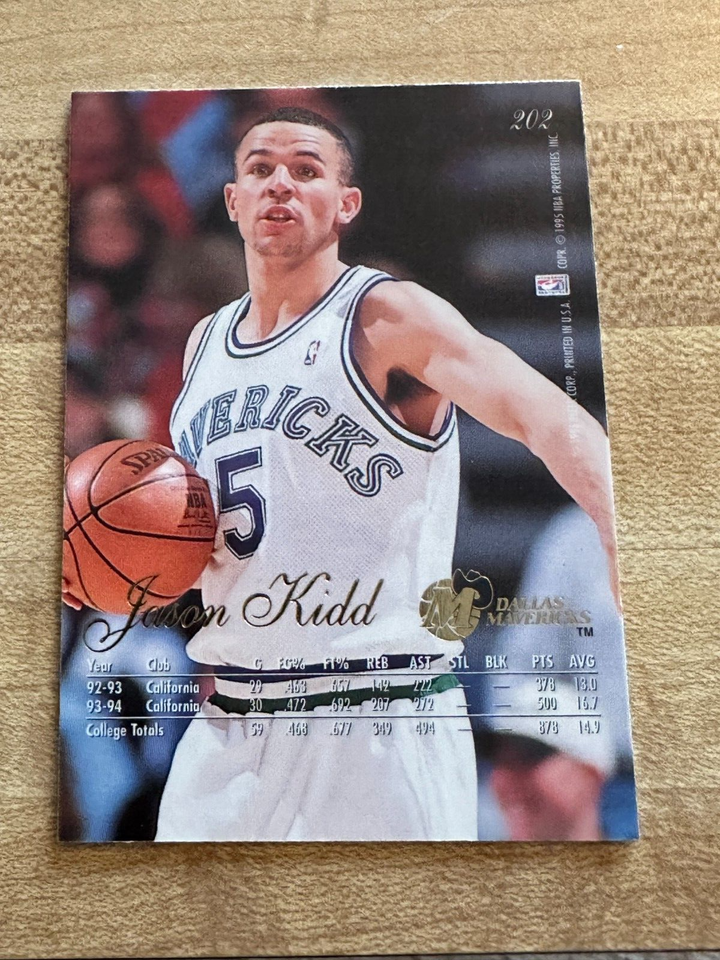 1994-95 Flair Jason Kidd Rookie Card RC Dallas Mavericks RARE! | eBay