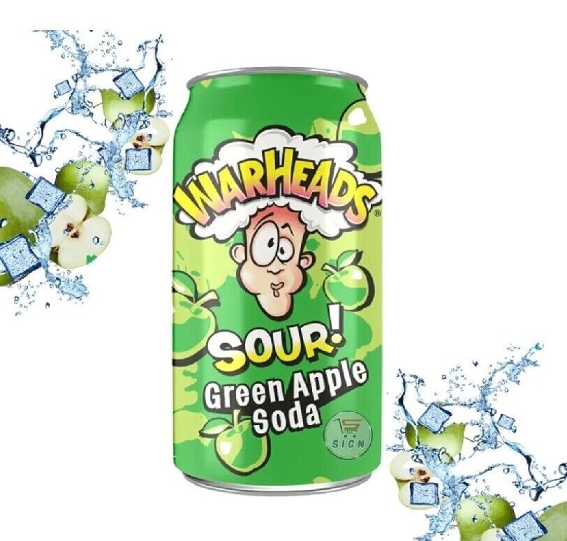 💥Warheads🚀 Mega Soda Pop Variety Gift "6 Pack" Large 12oz. Cans | eBay
