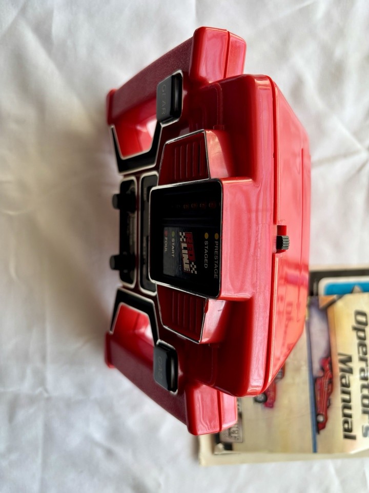 KENNER REDLINE DRAG RACING Vintage Electronic Handheld game w/box 1980 ...