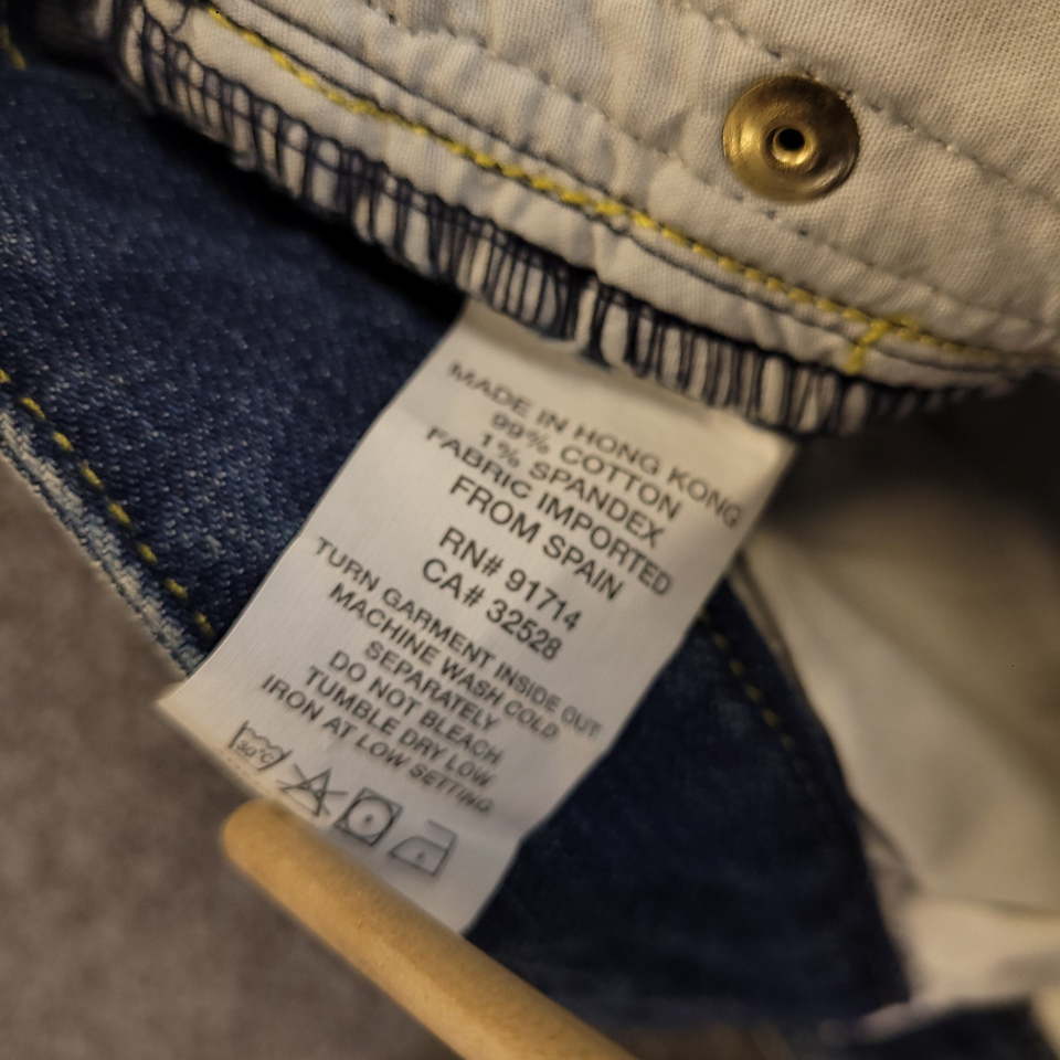 VTG 90s Armani Exchange Flare Jean 31x30 Mid Rise Mint Green Fiber Side ...