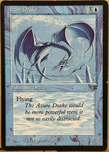 LIMITED EDITION Legends Vintage MtG Azure Drake Unplayed NM | eBay