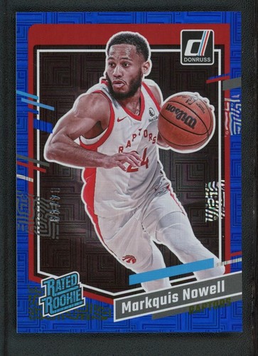 2023-24 MARKQUIS NOWELL 04/49 PANINI DONRUSS INFINITE BLUE RATED ROOKIE ...