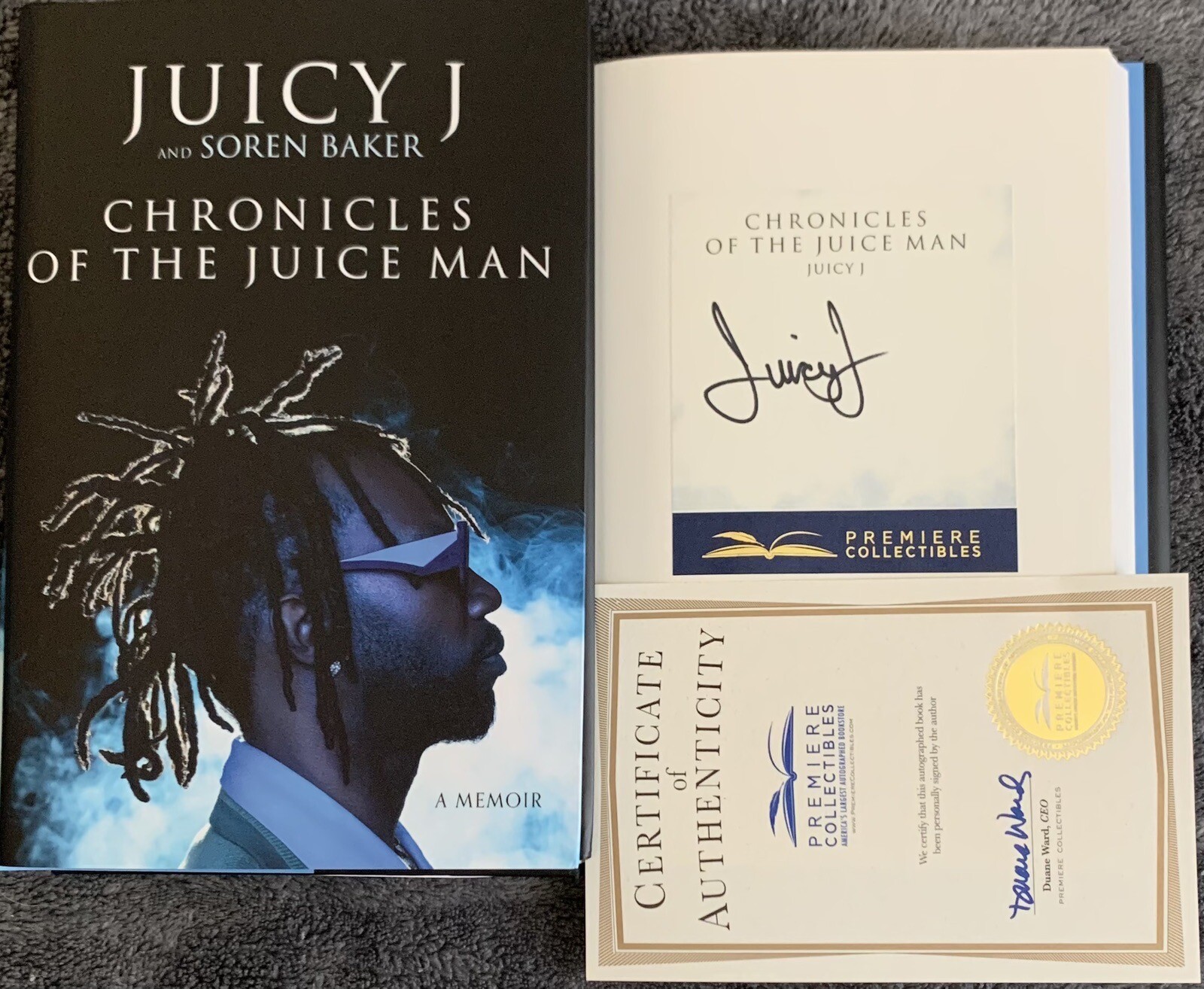 JUICY J SIGNED Chronicles of the Juice Man BOOK COA AUTOGRAPH | eBay