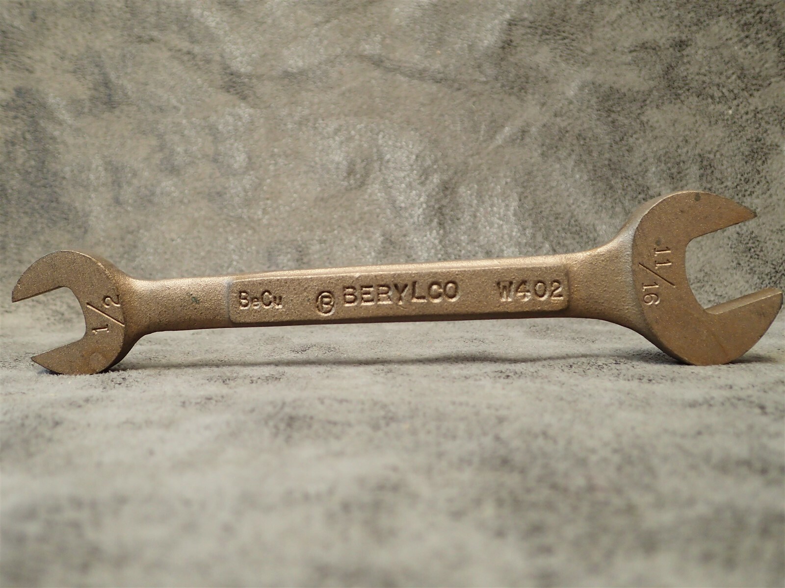 W-402 NGK Berylco 1/2" x 11/16" Non-Sparking Double Open-End Wrench 7 ...