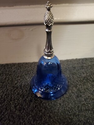 Vintage Avon Blue Glass Bell ~ Roses, Roses Cologne Empty Decanter | eBay