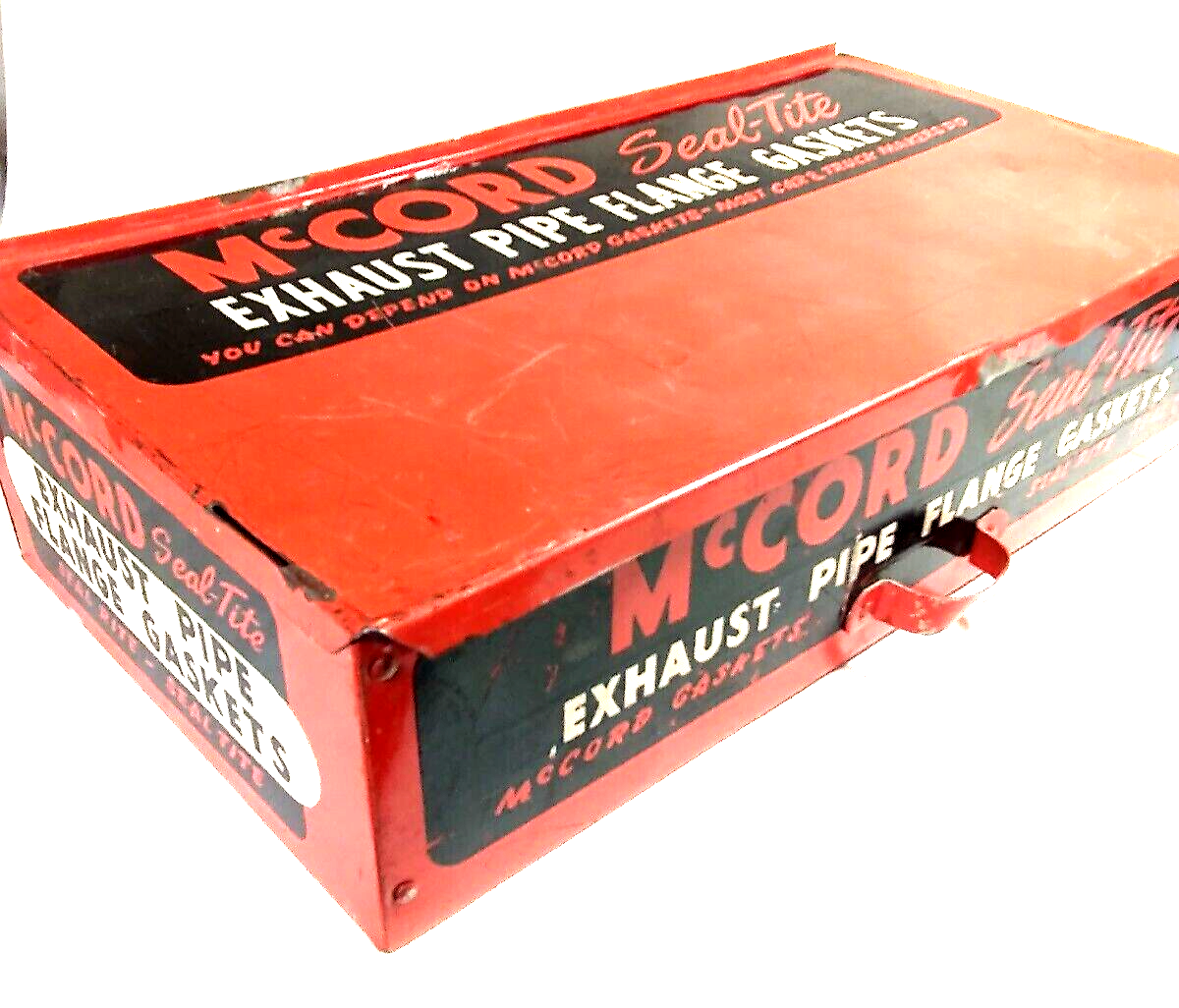 Vintage McCord Exhaust Gaskets Advertising Metal Box Sign | eBay