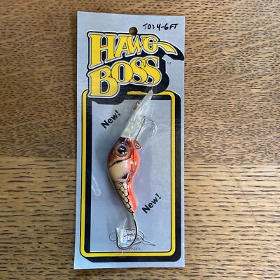Vintage Hawg Boss With Rattle Never Opened 14200 Stinger Depth 4-6 Ft ...