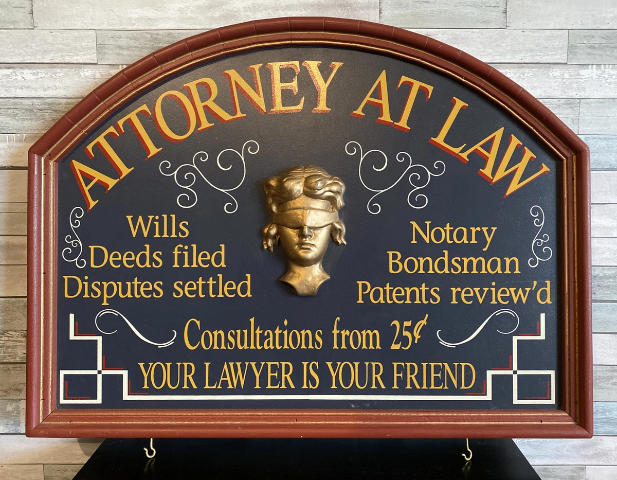 Attorney At Law Sign