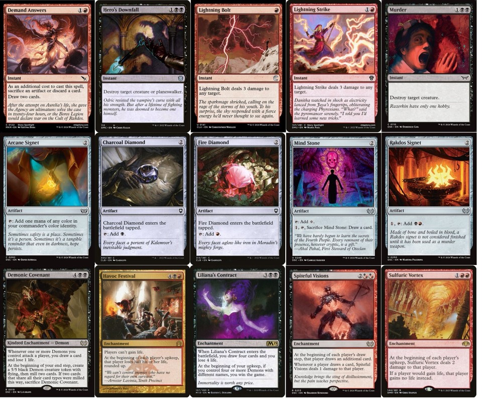 Elite Commander Demon Deck - Valgavoth - Rakdos - Very Strong - 100 ...