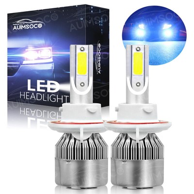 H13 9008 LED Headlight Bulbs Kit 55W High or Low Beam Super Bright Ice ...