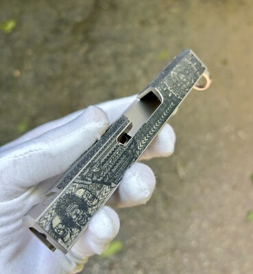 Glock 43 Custom Aztec Engraved NDZ Glock 43 & 43X 9mm Slide Uncut ...