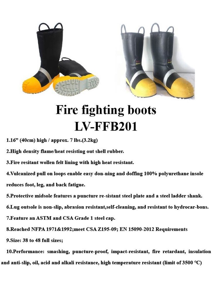 SafeGuardian Firefighter Boots Flame - Chemical Resistant Steel Toe ...