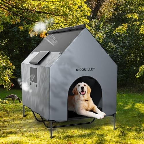 48" Dog House for Outdoor Indoor, X-Large Dog Houses Weatherproof 600D ...