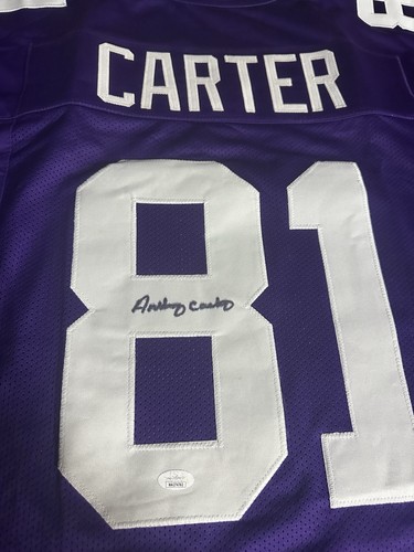 Minnesota Vikings Custom Stitched Anthony Carter Autographed Jersey XL | eBay