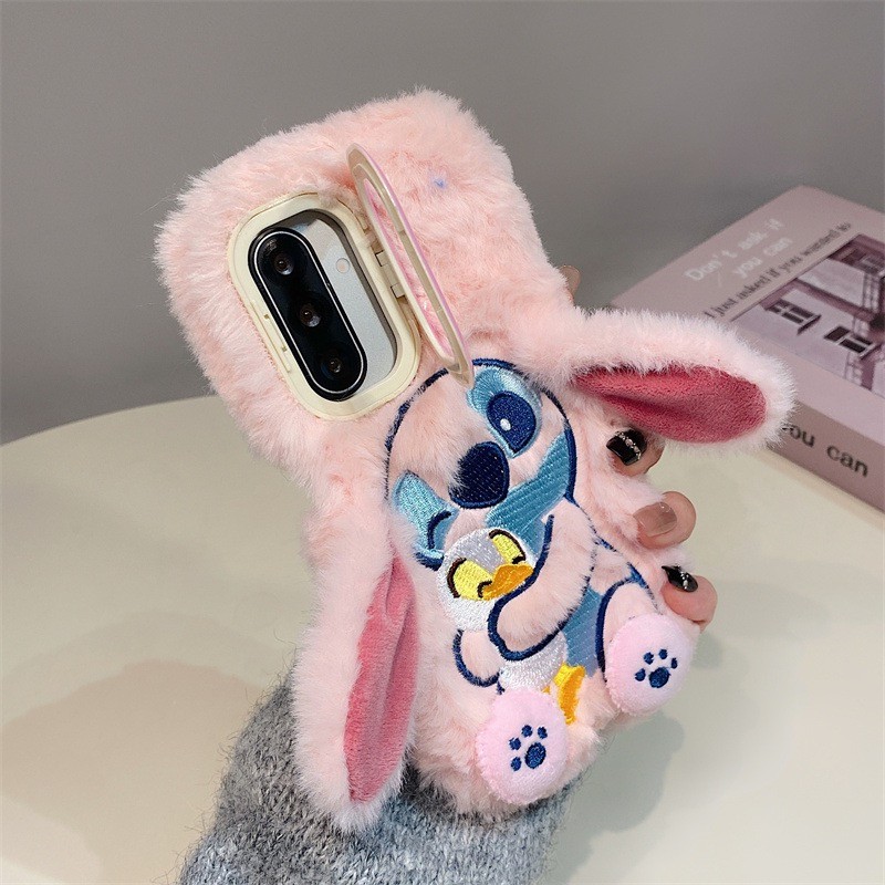 3d Stitch Plush Phone Case For SAMSUNG Galaxy S25 Ultra S24+ S23 Mobile ...