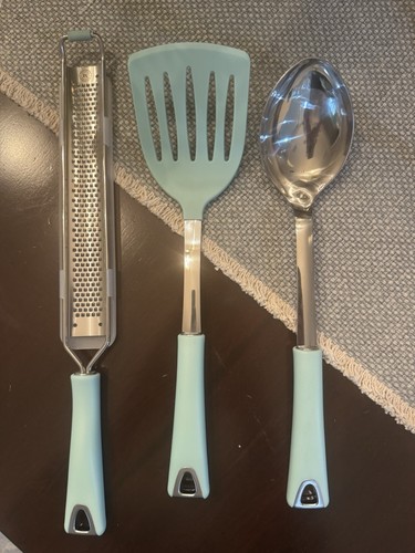 Martha Stewart Spatula, Spoon And Grater In Martha Blue/teal | eBay