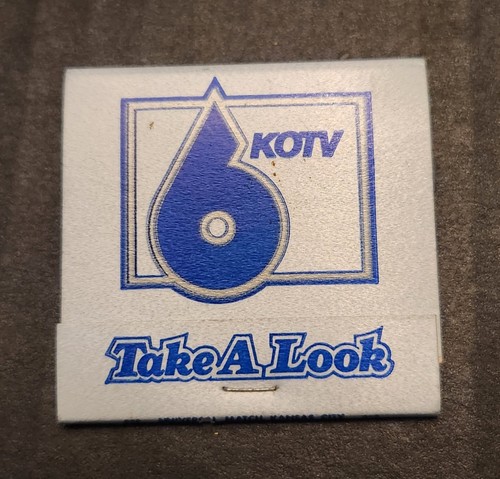 Vintage KOTV Channel 6 Tulsa OK Used Advertisement Matchbook | eBay