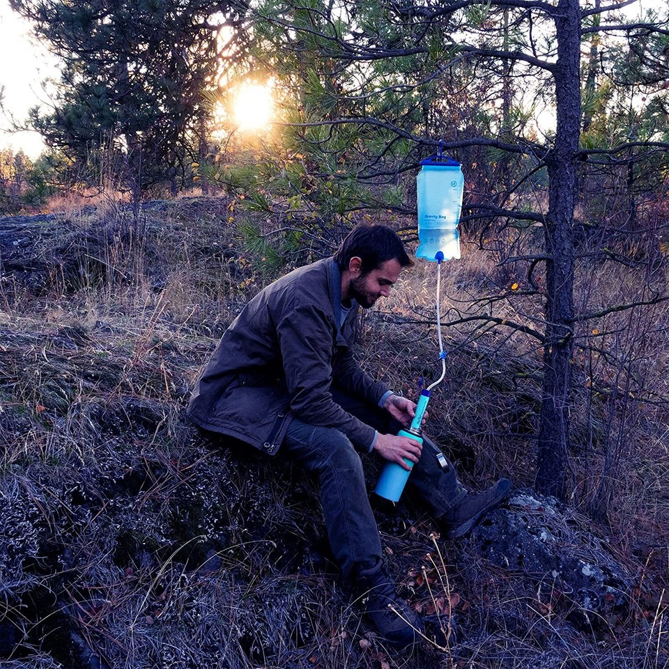 Gravity Water Filter Straw, Camping Water Filtration System|Water ...