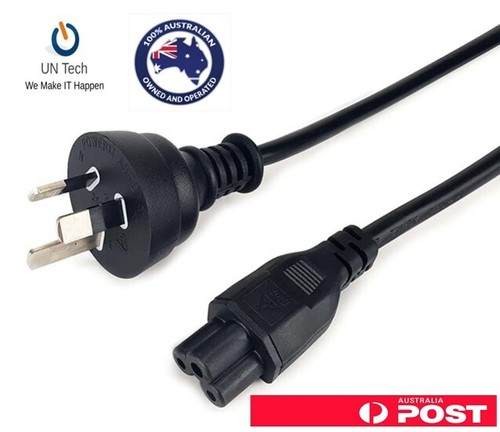 Power Lead Cable Cord AU 3 Pin to Clover leaf Plug IEC C5 Notebook ...