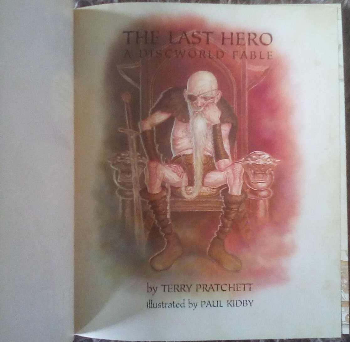 Terry Pratchett Paul Kidby, The Last Hero 1st US paperback edition 2002 ...